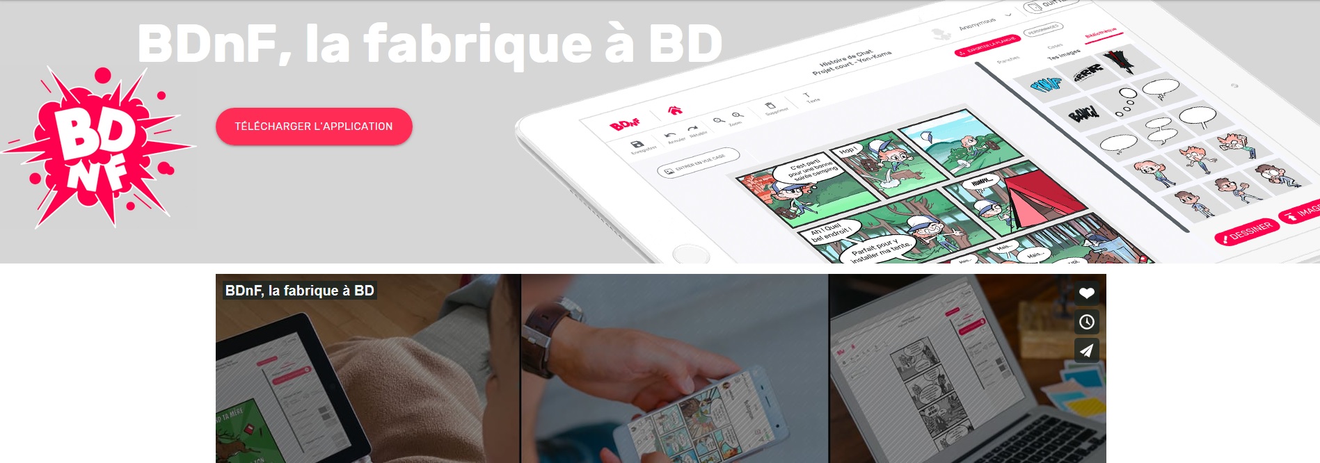 Une appli pour créer sa BD - Vendée Grand Littoral